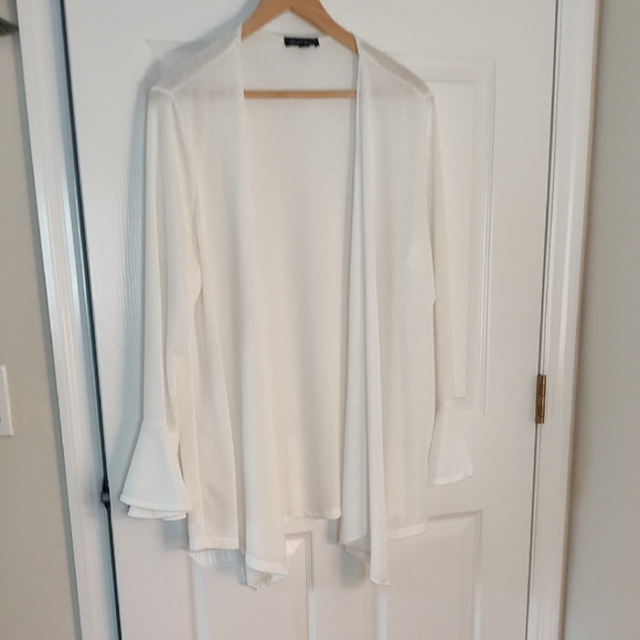 Slinky Brand | Sweaters | Elegant White Open Cardigan | Poshmark